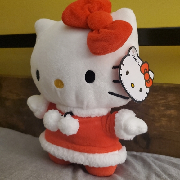 Sanrio | Toys | Hello Kitty Christmas Santa Claus 8 Plush By Sanrio Nwt ...